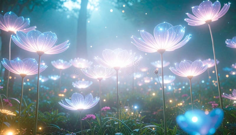 Quantum Circuit Garden with Light Petals. Artificial Intelligence ...