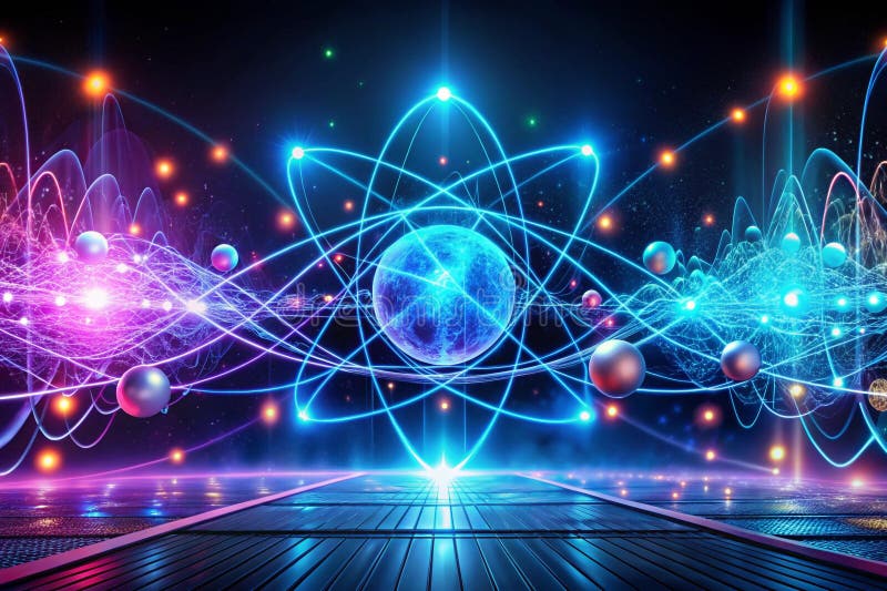 Quantum Circuitry a Wallpaper Representing. Generative AI Stock ...