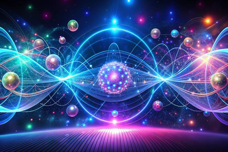 Quantum Circuitry a Wallpaper Representing. Generative AI Stock ...