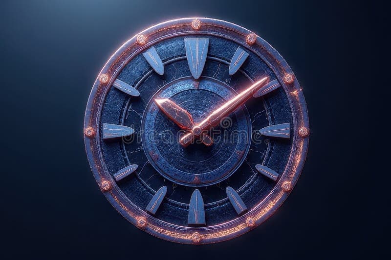 Quantum Clock - Abstract Concepts Stock Illustration - Illustration of ...