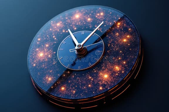 Quantum Clocks and Abstraction Stock Illustration - Illustration of ...