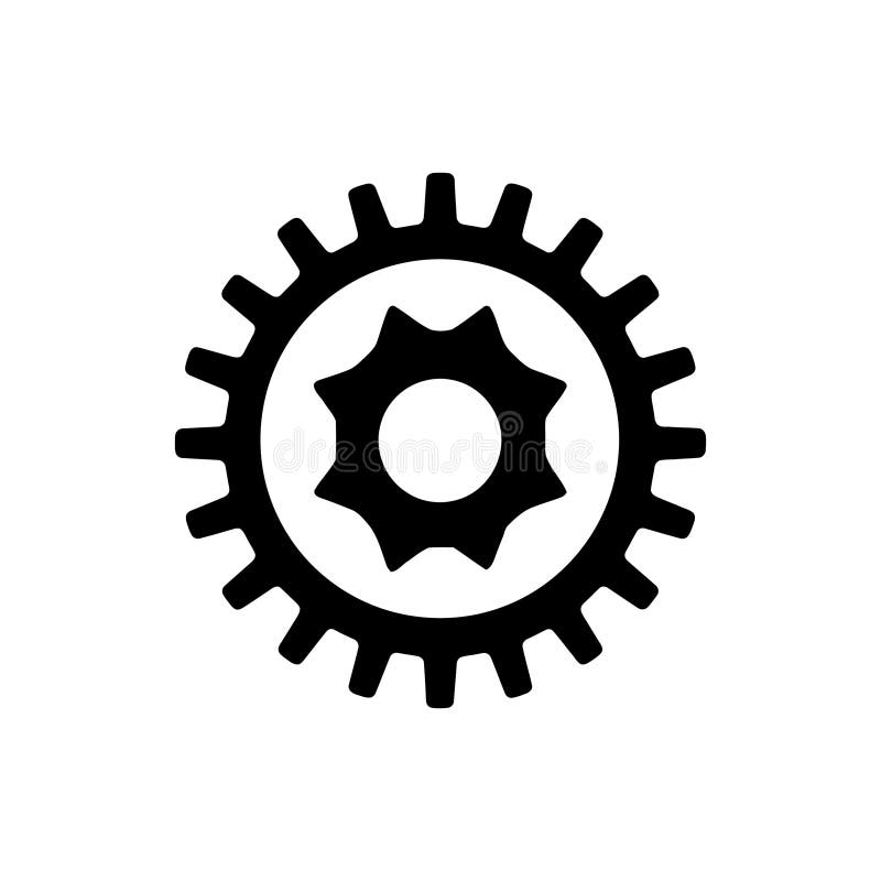 Quantum Cog gear icon stock vector. Illustration of quantum - 306213836