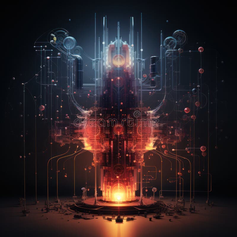 Quantum Computer. Abstract Quantum Computing Circuit with Futuristic ... Quantum Computer. Abstract Quantum Computing Circuit with Futuristic ...
