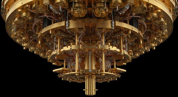 Quantum Computer Chandelier Complex Golden Technology for Computation and Artificial ...