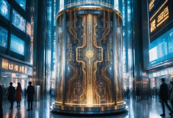 The Quantum Computer Chronicles Stock Illustration - Illustration of ...