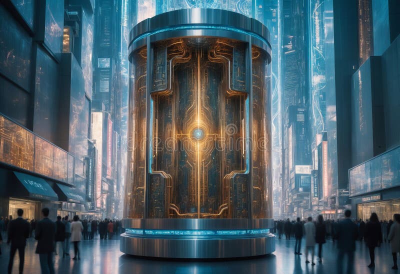 The Quantum Computer Chronicles Stock Illustration - Illustration of ...