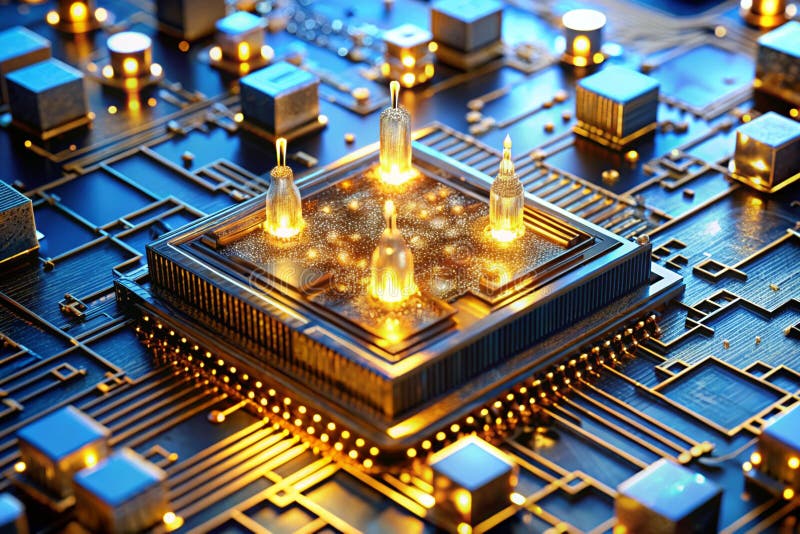 Quantum Computer Circuit Stock Illustrations – 8,737 Quantum Computer Circuit Stock ...