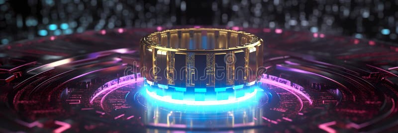 Quantum Computer Close Up, Futuristic Technology, Generative AI Image ...