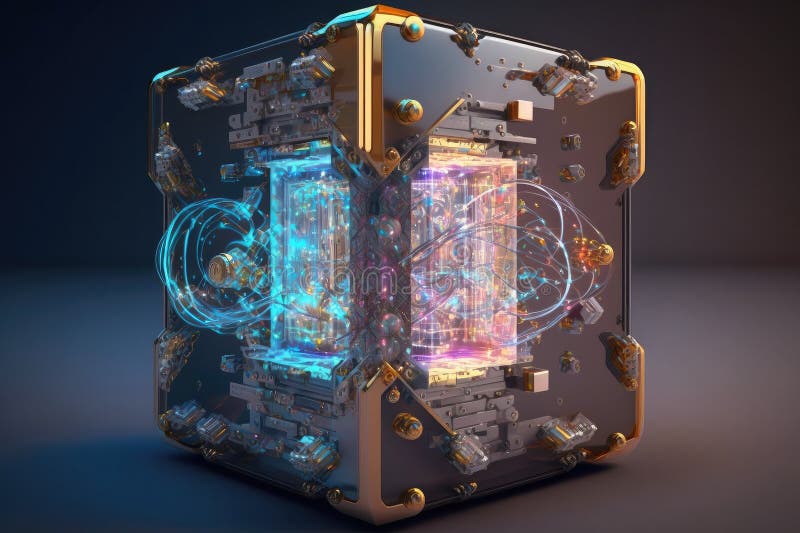 Quantum Computer Concept Created with Generative AI Technology Stock ...
