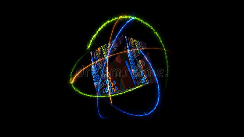 Quantum Computer Core Abstract Futuristic Technology Digital Layer ...