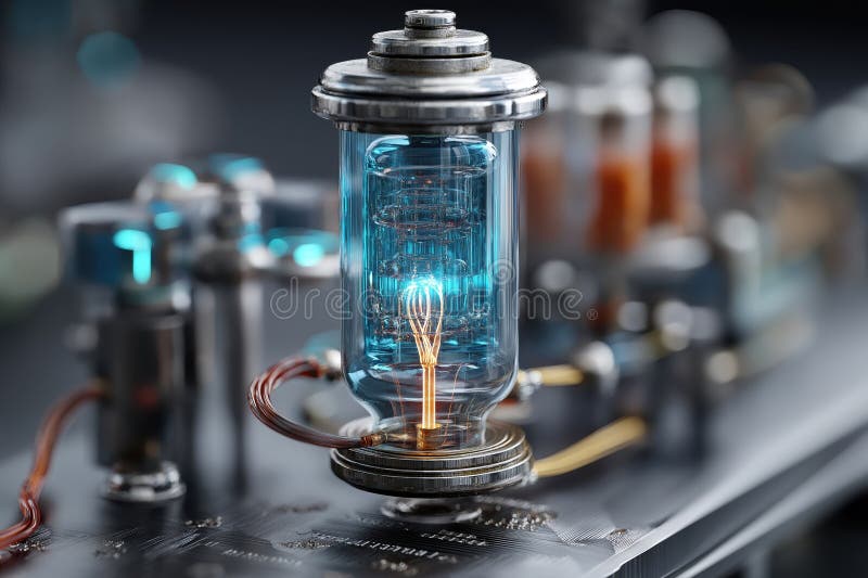 Quantum Computer Core Glows Cold Blue with Suspended Qubits and ...