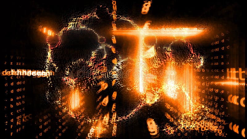 Quantum Computer Futuristic Abstract Relation Power Block Chain and ...