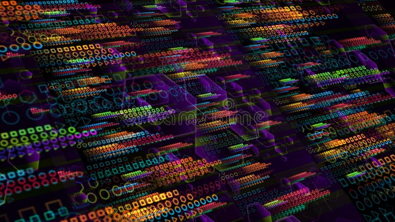 Quantum Computer Futuristic Technology Digital Dimension Holographic ...