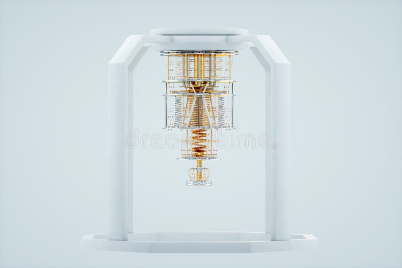 Quantum Computer Isolated White Background Stock Photos - Free ...