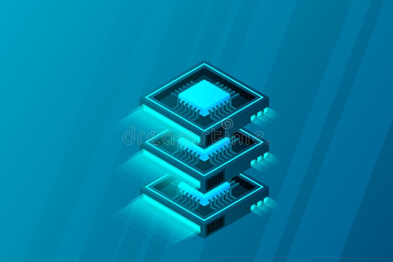 Quantum Computer, Large Data Processing, Server Room, Artificial ... Quantum Computer, Large Data Processing, Server Room, Artificial ...