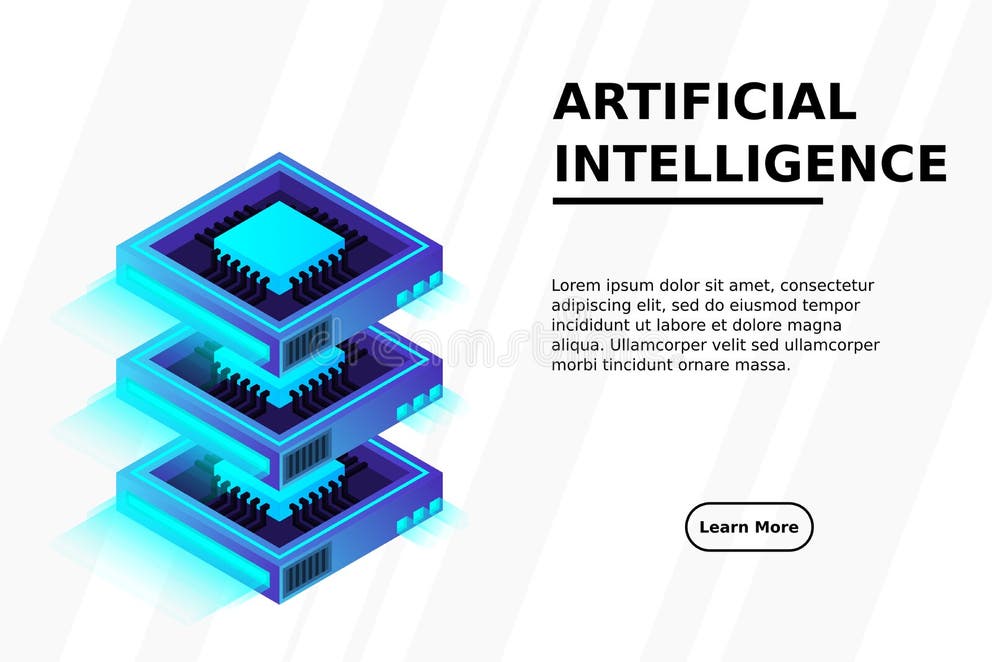 Quantum Computer, Large Data Processing, Server Room, Artificial Intelligence, Data Base Concept ...