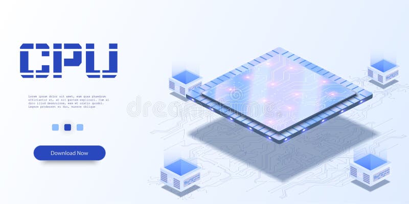 Artificial Intelligence Robot Technology. Big Data Processing, CPU ...