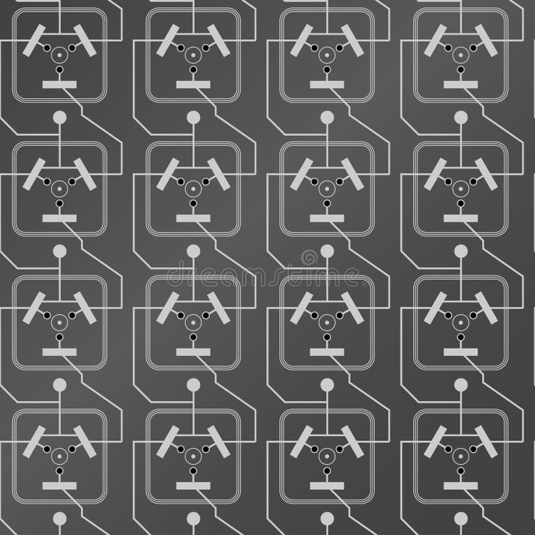 Quantum Computer PCB Wires, Seamless Pattern, Vector Quality - from 4x4 ...