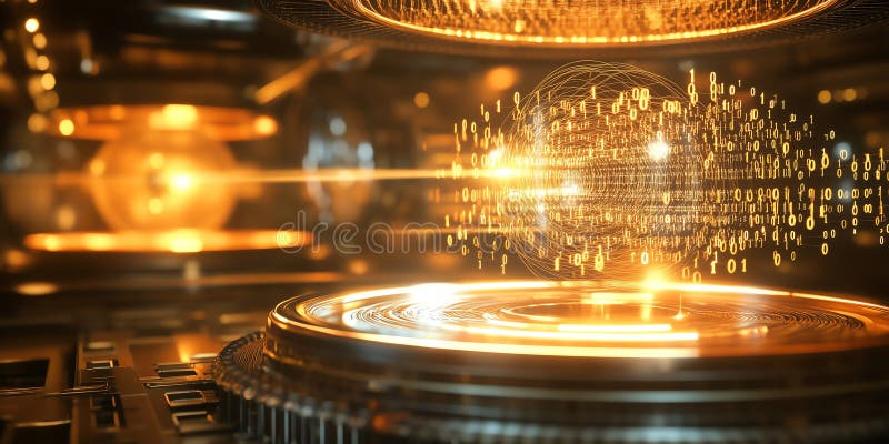 A Quantum Computer Processing Huge Data Volumes Using Advanced Algorithms for Solutions Stock ...