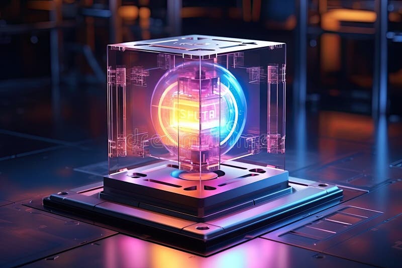 Quantum Computer, Qubit Network, Ultra Modern Computer Technologies ...