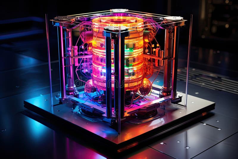 Quantum Computer, Qubit Network, Ultra Modern Computer Technologies ...