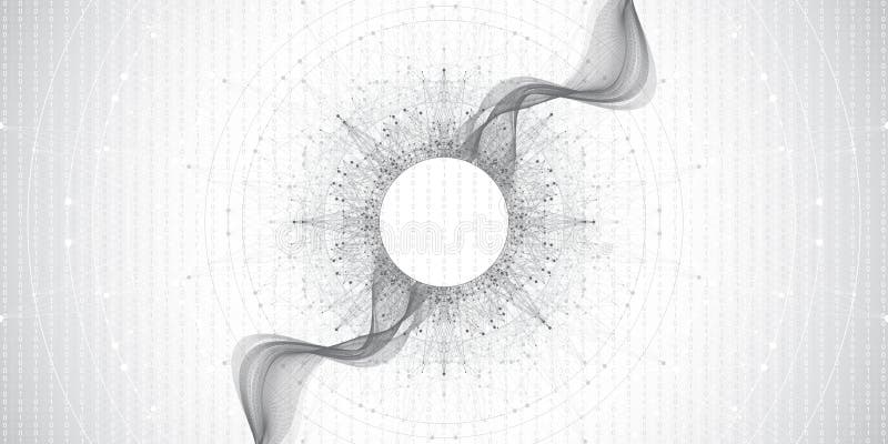 Quantum Computer Technology Banner Design Template Concept. Deep ...