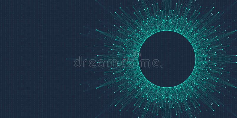 Quantum Physics. Quantum Computing Systems. Deep Learning Artificial Intelligence Stock Vector ...