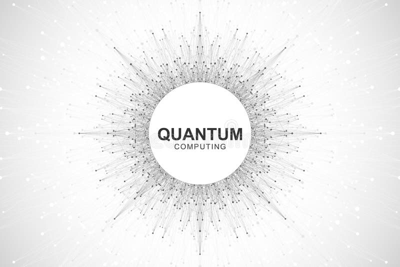 Quantum Physics. Quantum Computing Systems. Deep Learning Artificial Intelligence Stock Vector ...