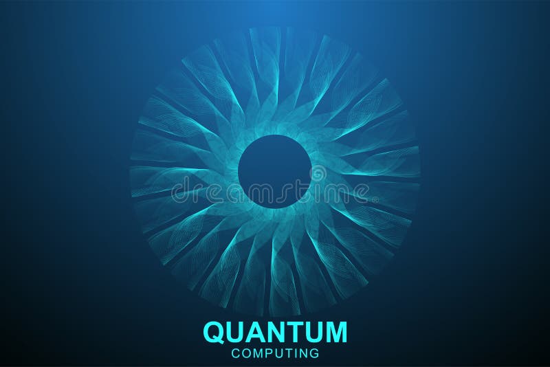 Quantum Computer Technology Concept. Deep Learning Artificial ...