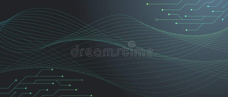 Quantum Computer Technology Concept. Modern Technology Circuit Board ...