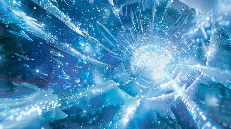 "Quantum Computer Unlocking Secrets of the Frost Kingdom Stock ...