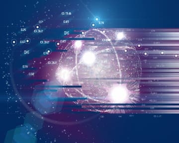 Quantum Computing Abstract Tech Background Concept. Learning Artificial ...