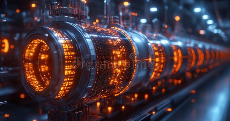 Quantum Computing Boosts Data Processing in Advanced Facilities. Generative AI Stock Photo ...