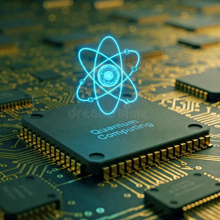 A Quantum Computing Chip with an Illuminated Atom on Top As a New ...