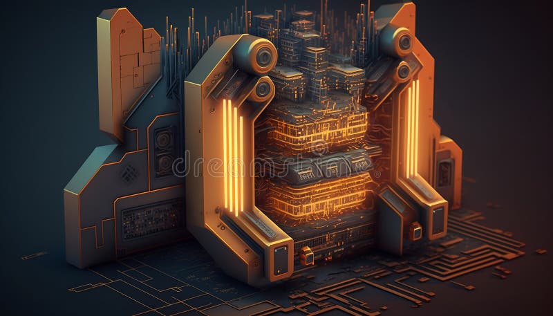 Quantum Computing Circuit with Abstract Futuristic Design. Stock ... Quantum Computing Circuit with Abstract Futuristic Design. Stock ...