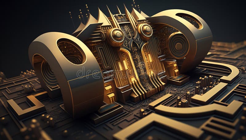 Quantum Computing Circuit with Abstract Futuristic Design. Stock ... Quantum Computing Circuit with Abstract Futuristic Design. Stock ...