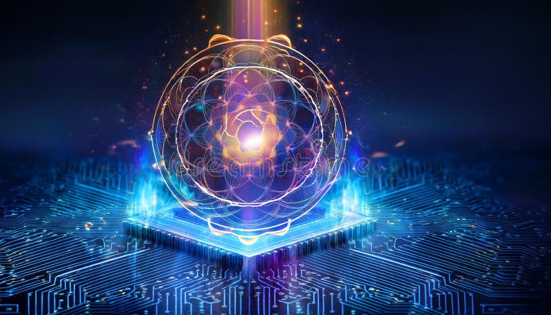 Consumer Future and Technology Concepts: Quantum Computing Concept ...