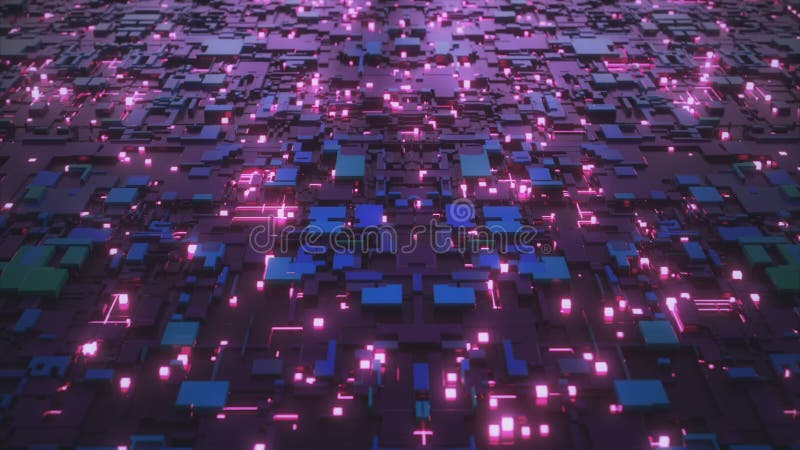 Quantum computing concept. stock footage. Video of abstract - 113617078