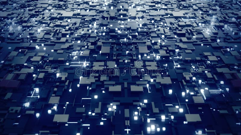 Quantum computing concept. stock footage. Video of abstract - 113617078