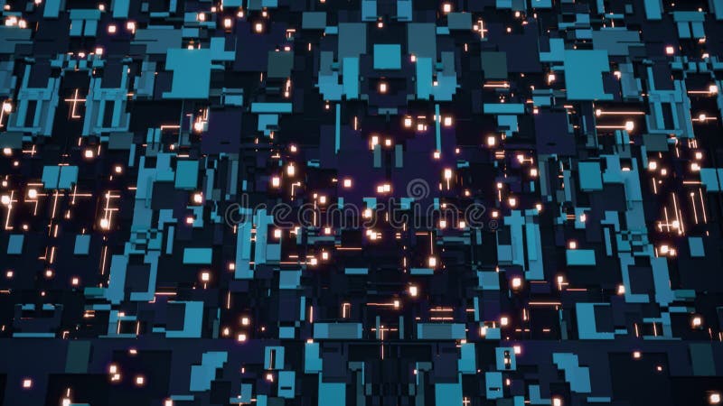 Quantum computing concept. stock footage. Video of abstract - 113617078