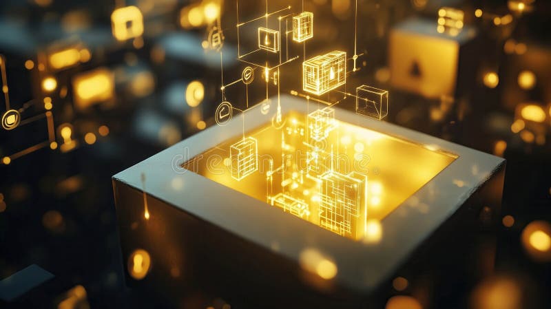 Quantum Computing Concept Showing Data Processing and Transferring Information Stock Photo ...