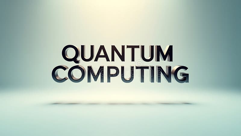 Quantum Computing Concept with Sleek Modern Design and Clear Focus ...