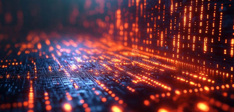 Quantum Computing Concepts Visualized With Glowing Circuitry And Data Patterns Generative Ai