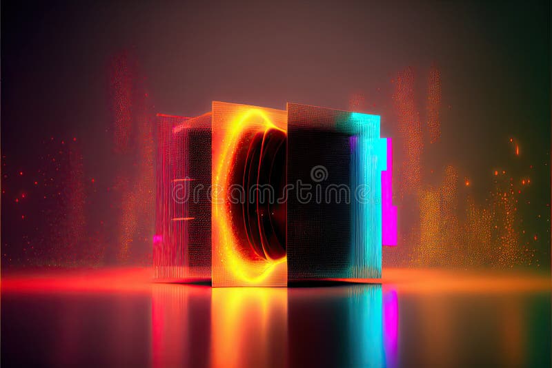 Quantum Computing, Conceptual Illustration. Beautiful Blur Soft ...