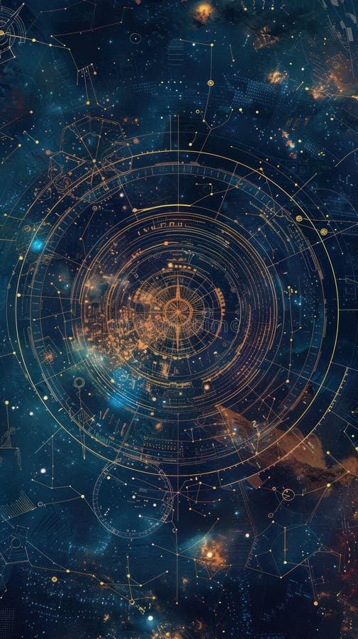 Quantum Computing Core, Abstract Glowing Connections Technology ...