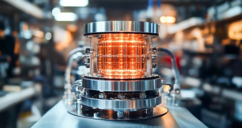 Quantum Computing Device Showcasing Advanced Technology and Design Aspects. Generative AI Stock ...