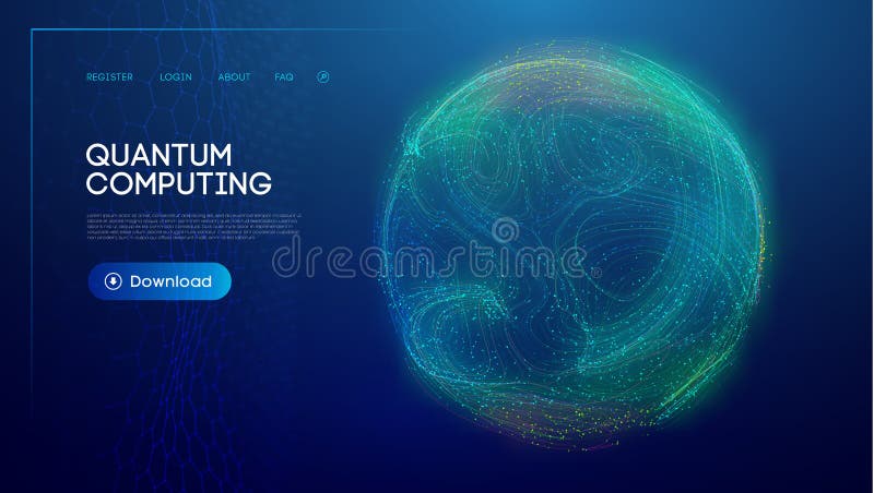 Quantum Computing and Digital Innovation Concept with Futuristic ...