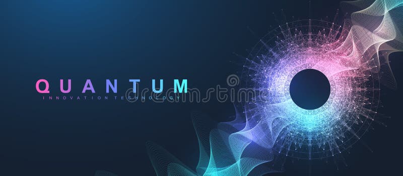 Quantum Computing Idea Design Element Concept. Deep Learning Artificial ...