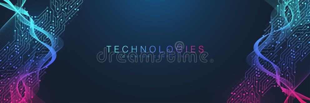 Quantum Computing Idea Design Element Concept. Deep Learning Artificial Intelligence. Generative ...