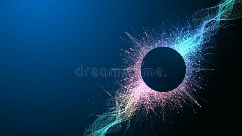 Quantum Computing Idea Design Element Concept. Deep Learning Artificial Intelligence. Generative ...